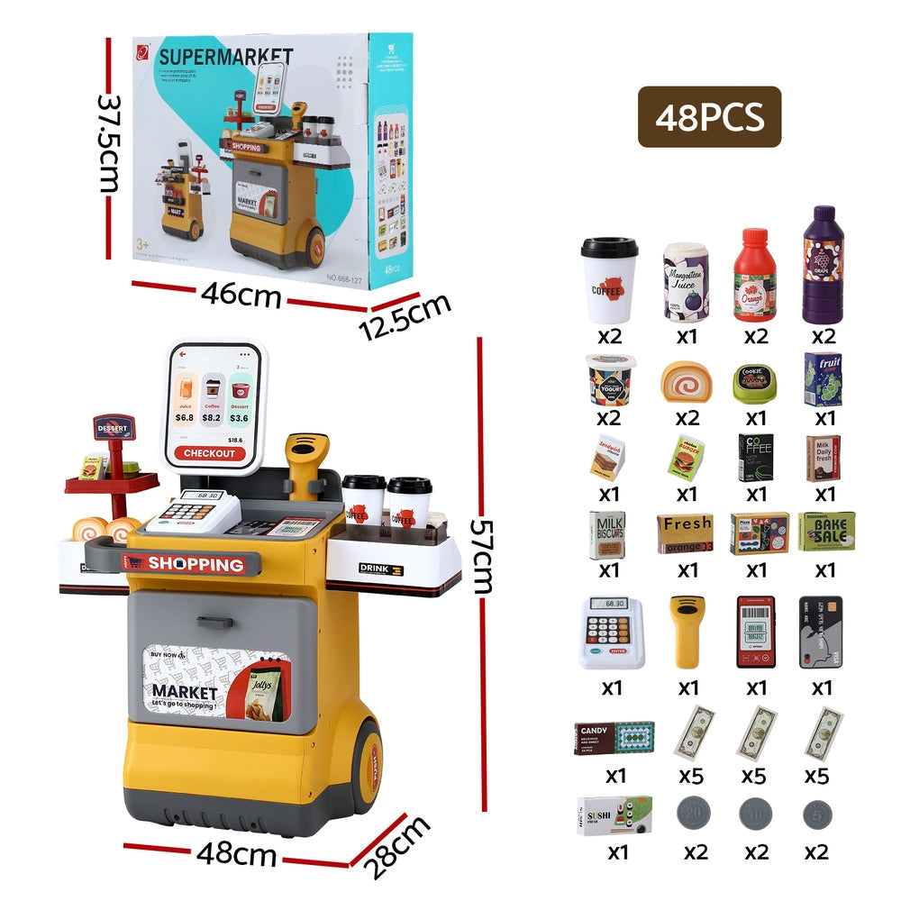 Momentous Living - Kids Pretend Playset Supermarket Shopping Role Play ...
