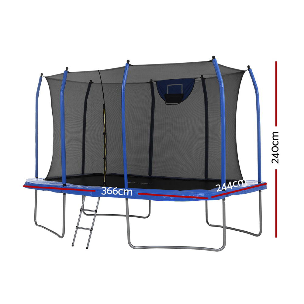 Momentous Living - 12FT Trampoline Kids Rectangle Rebounder with ...
