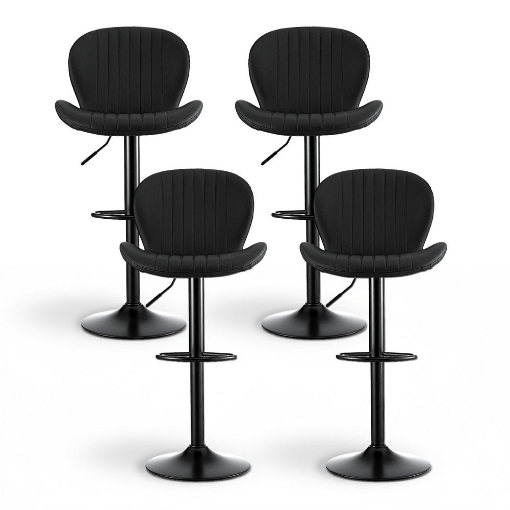 Momentous Living - 4x Bar Stools Kitchen Swivel Gas Lift Counter Chair ...