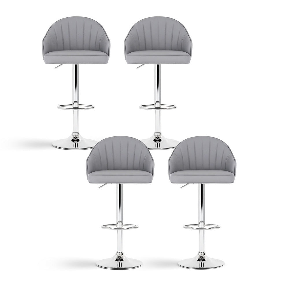 Momentous Living - 4x Bar Stools Kitchen Swivel Gas Lift Counter Chair ...