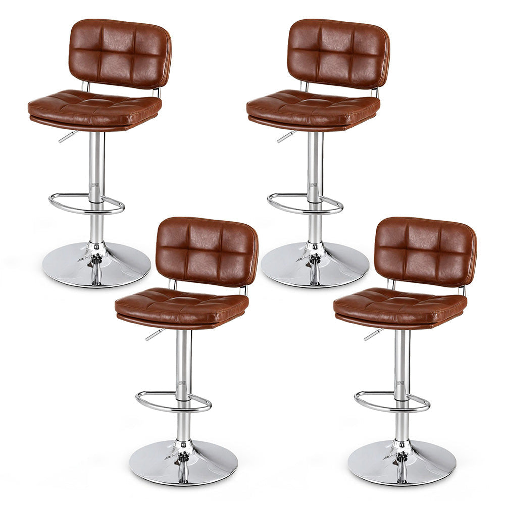Momentous Living - 4x Bar Stools Kitchen Swivel Gas Lift Counter Chair ...