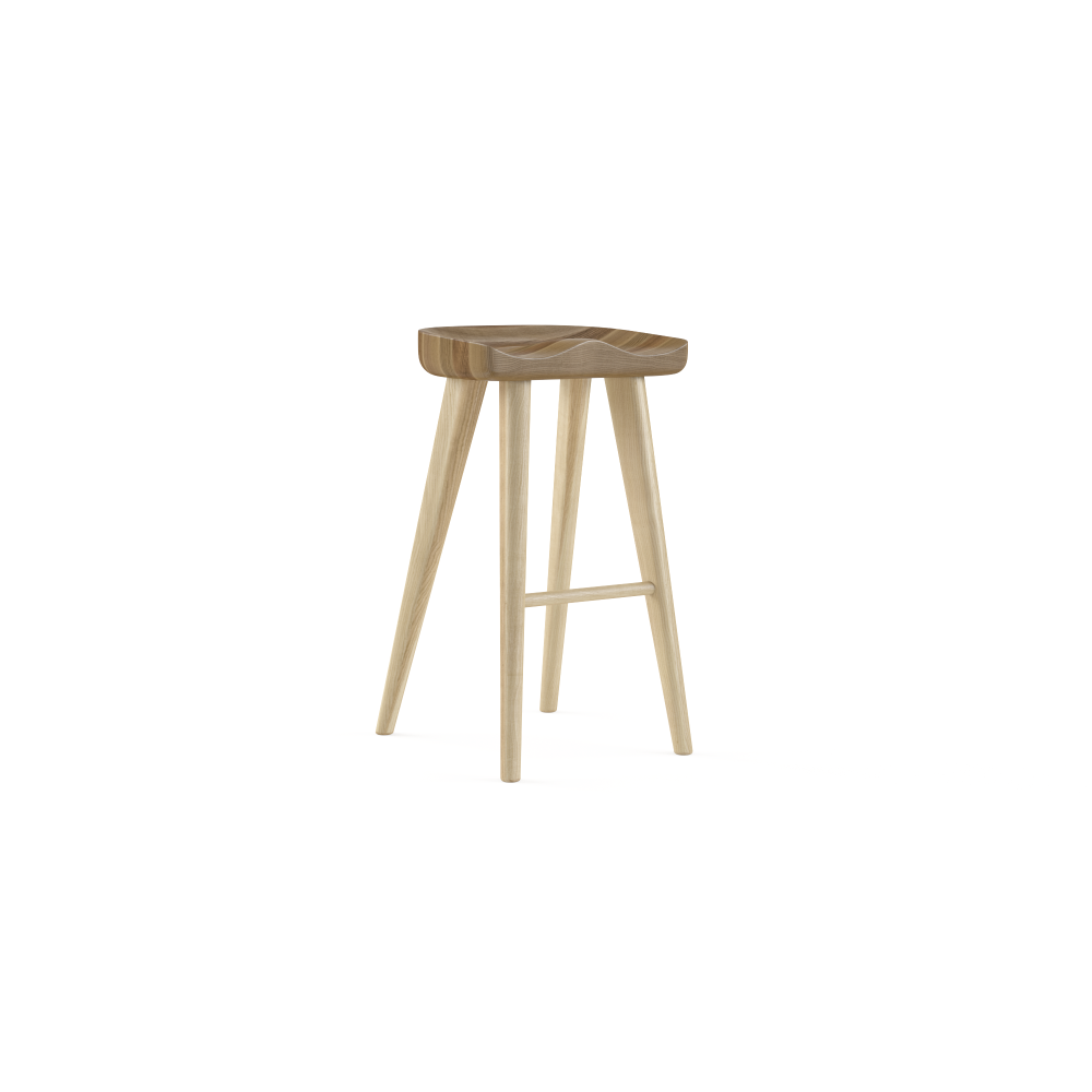 Momentous Living - Adam Kitchen Counter Bar Stool 65cm Natural Bar ...