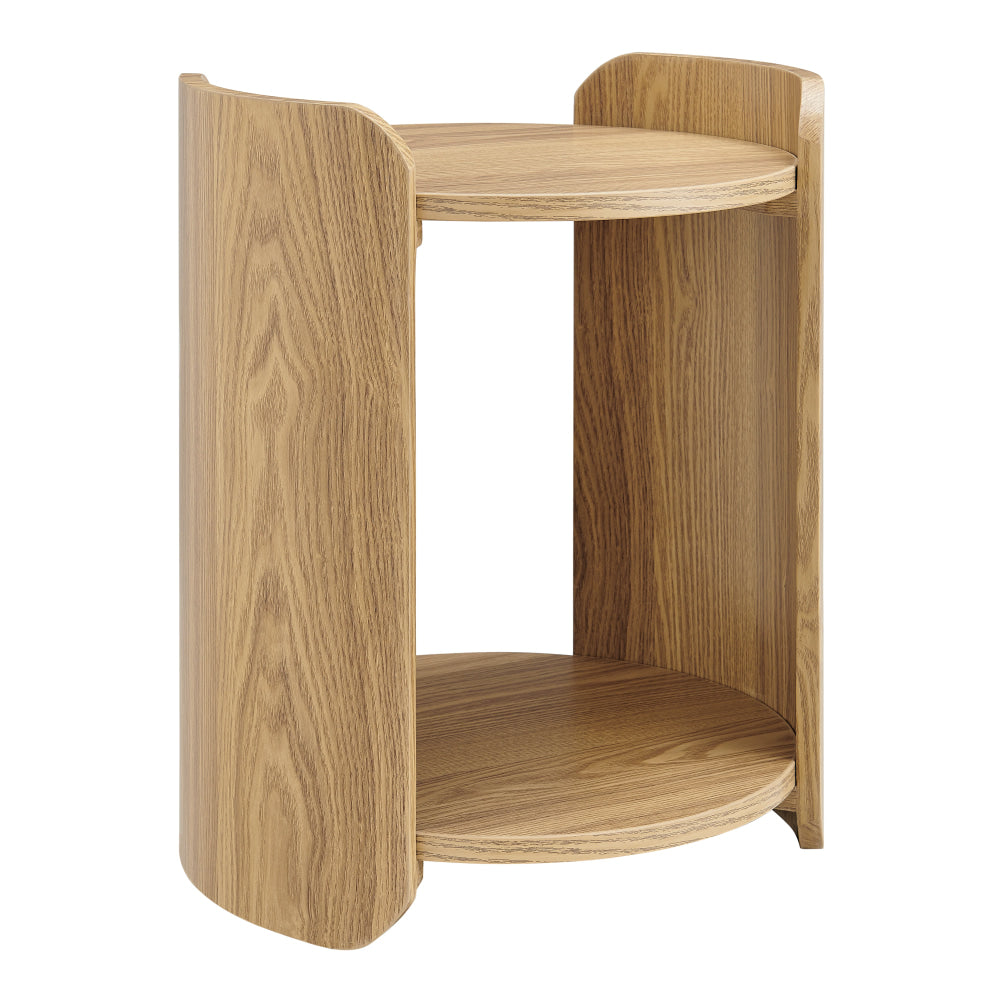 Momentous Living - Amara Wooden Modern Round Side End Lamp Table Oak ...