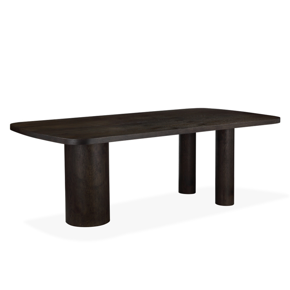 Momentous Living - Angelo Wooden Dark Oak Veneer Modern Kitchen Dining ...