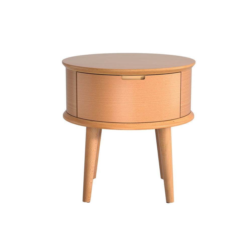 Momentous Living - Artiss Bedside Table Drawers Curved Side End Table ...