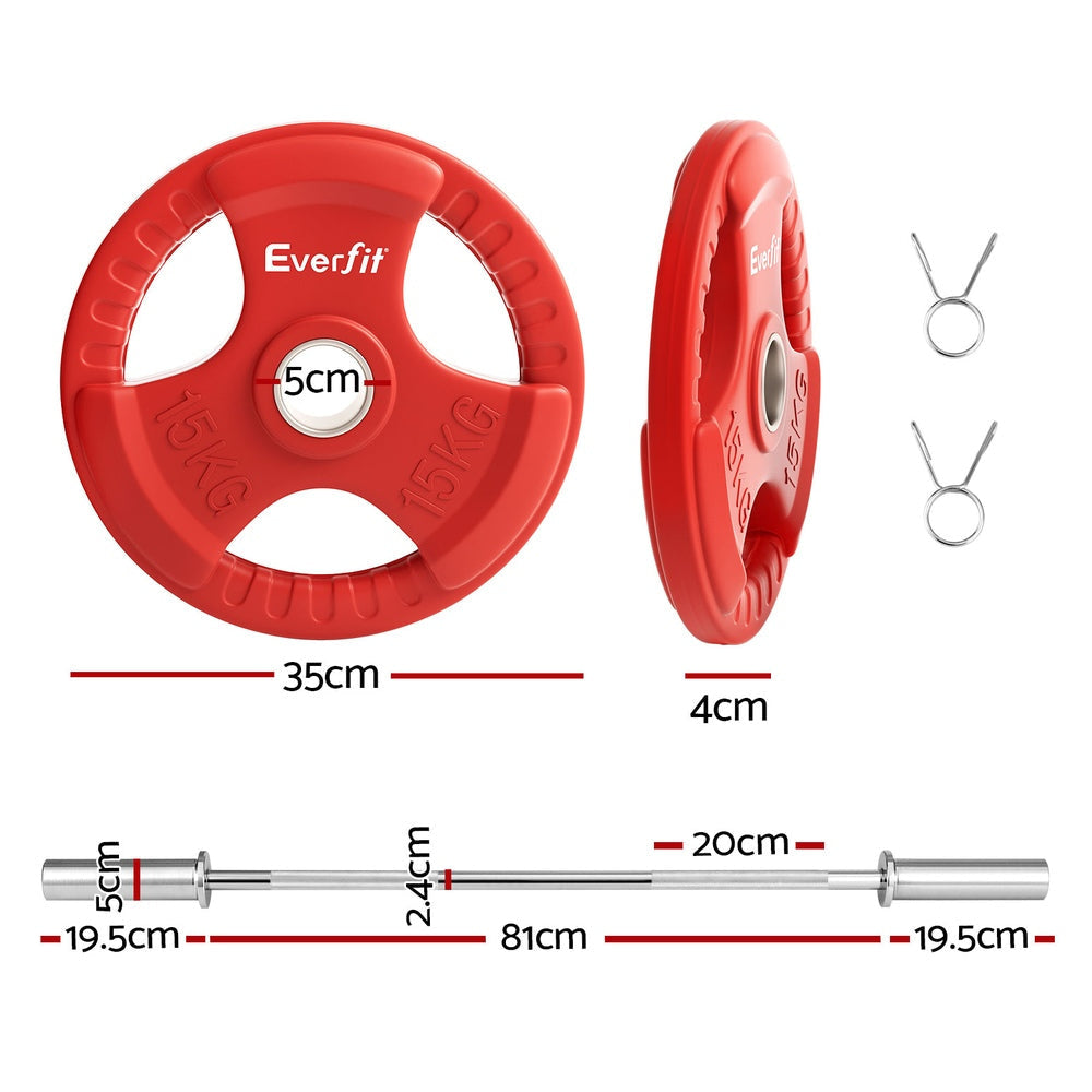 Momentous Living - Barbells Set 36kg 120cm Dumbbell Barbell Plate ...