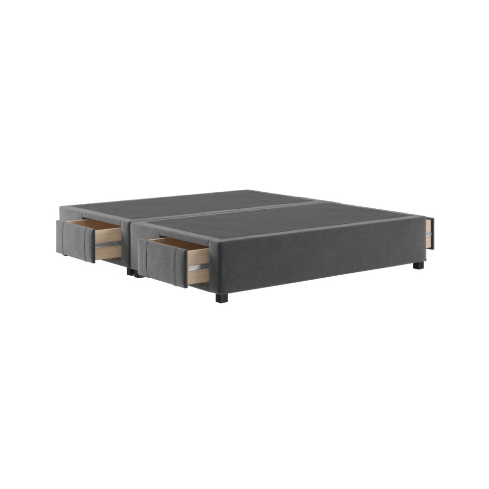 Momentous Living - Bed Base with Drawers Cosmic Anthracite King Size ...