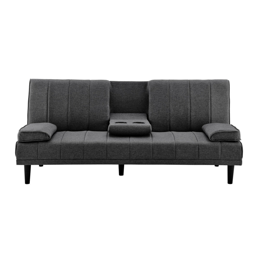Momentous Living - Bonita Pintuck Fabric Sofa Bed Salt & Pepper Sofa Sofas