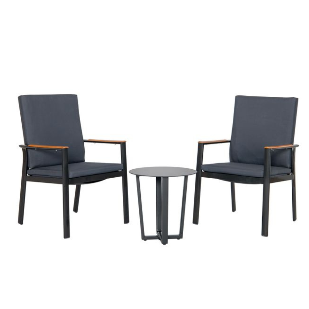 Momentous Living - 3-Pieces Outdoor Setting Two Chairs & Side Table Set ...
