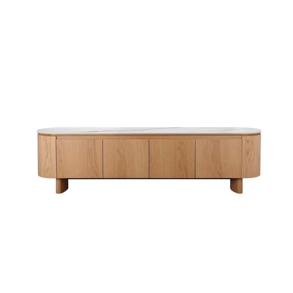 Momentous Living - Bronya Matte Ceramic Top 3-Doors Entertainment Unit ...