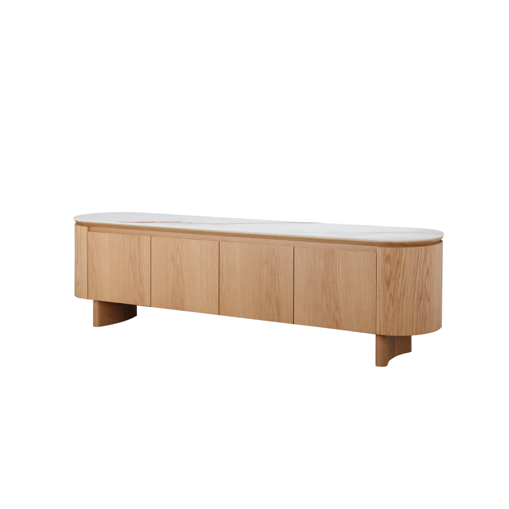 Momentous Living - Bronya Matte Ceramic Top 3-Doors Entertainment Unit ...