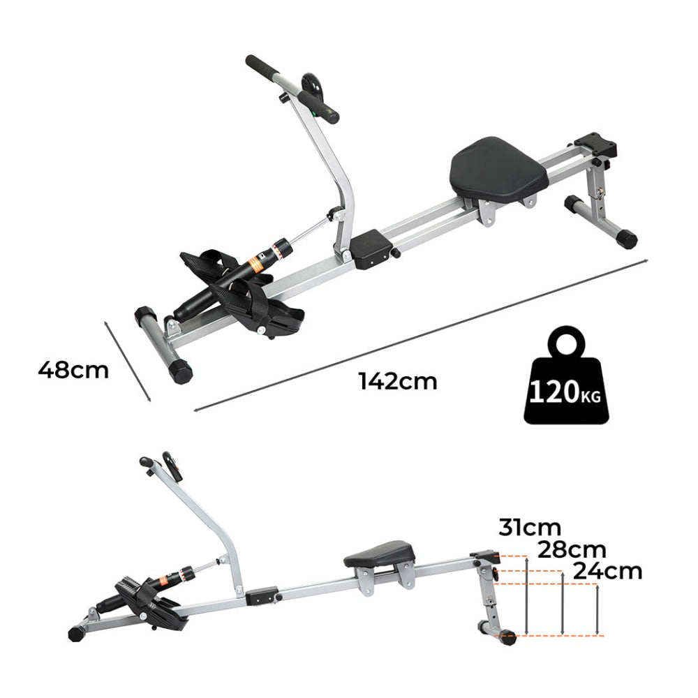 Momentous Living - Centra Hydraulic Rowing Machine 12 Levels Resistance ...
