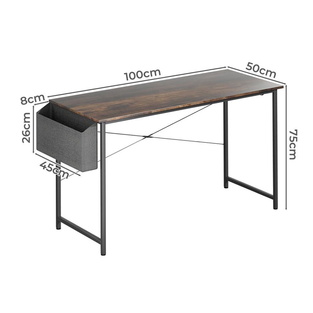 Momentous Living - Computer Desk Study Table With Side Storage And Hook ...