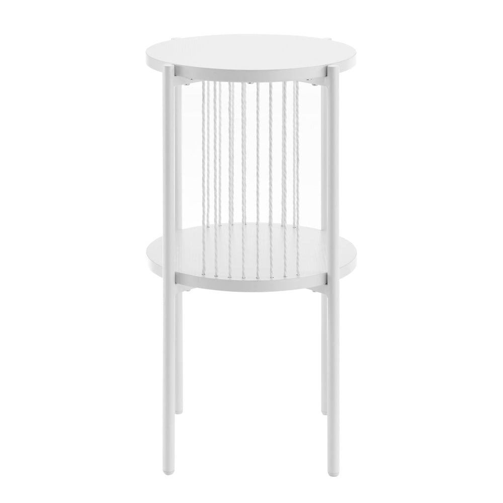 Momentous Living - Connell Modern Round Wooden End Lamp Side Table ...