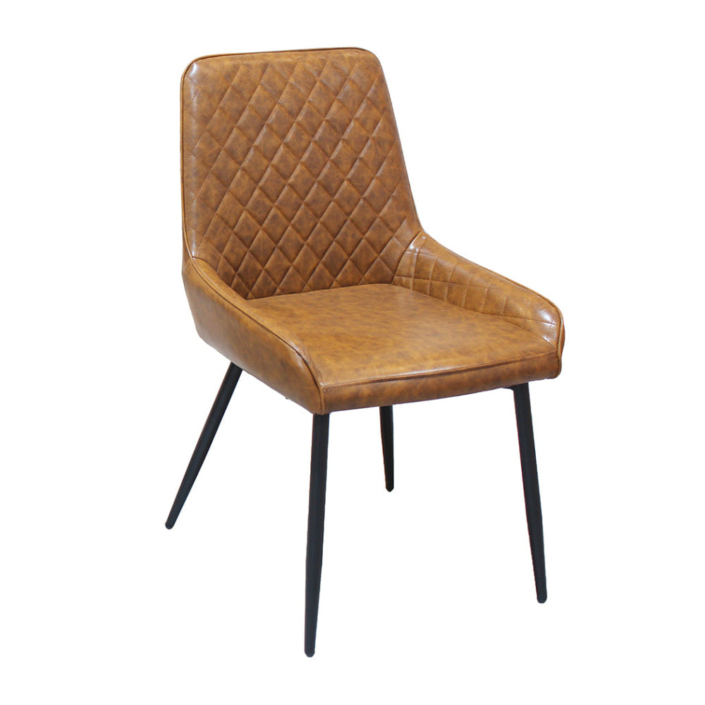 Momentous Living - Dining Chairs x 8 Padded Seat PU Faux Leather Dining ...