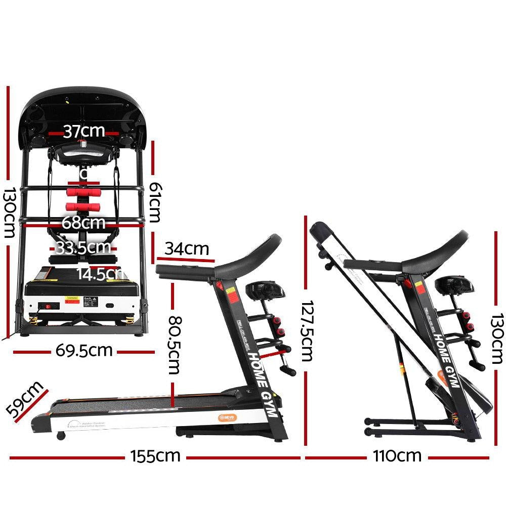 Momentous Living - Electric Treadmill 450mm 18kmh 3.5HP Auto Incline ...