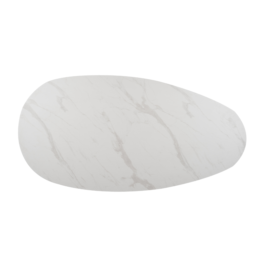 Momentous Living - Elven Egg Shaped Wooden Marble Look Kitchen Dining ...