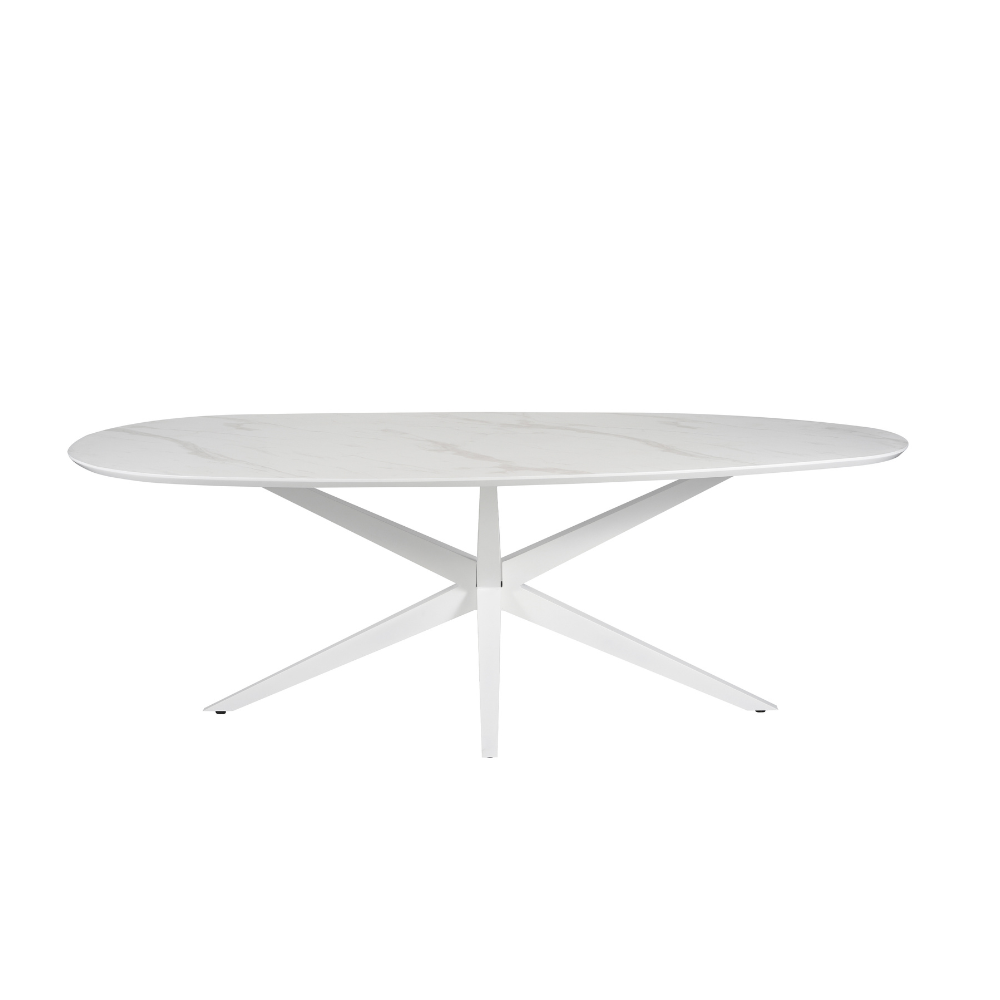 Momentous Living - Elven Egg Shaped Wooden Marble Look Kitchen Dining ...