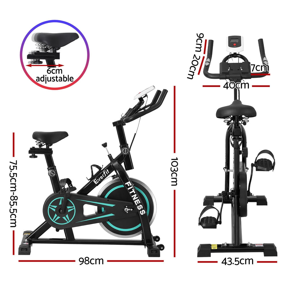 Momentous Living - Everfit Spin Bike Exercise Bike 10kg Flywheel ...