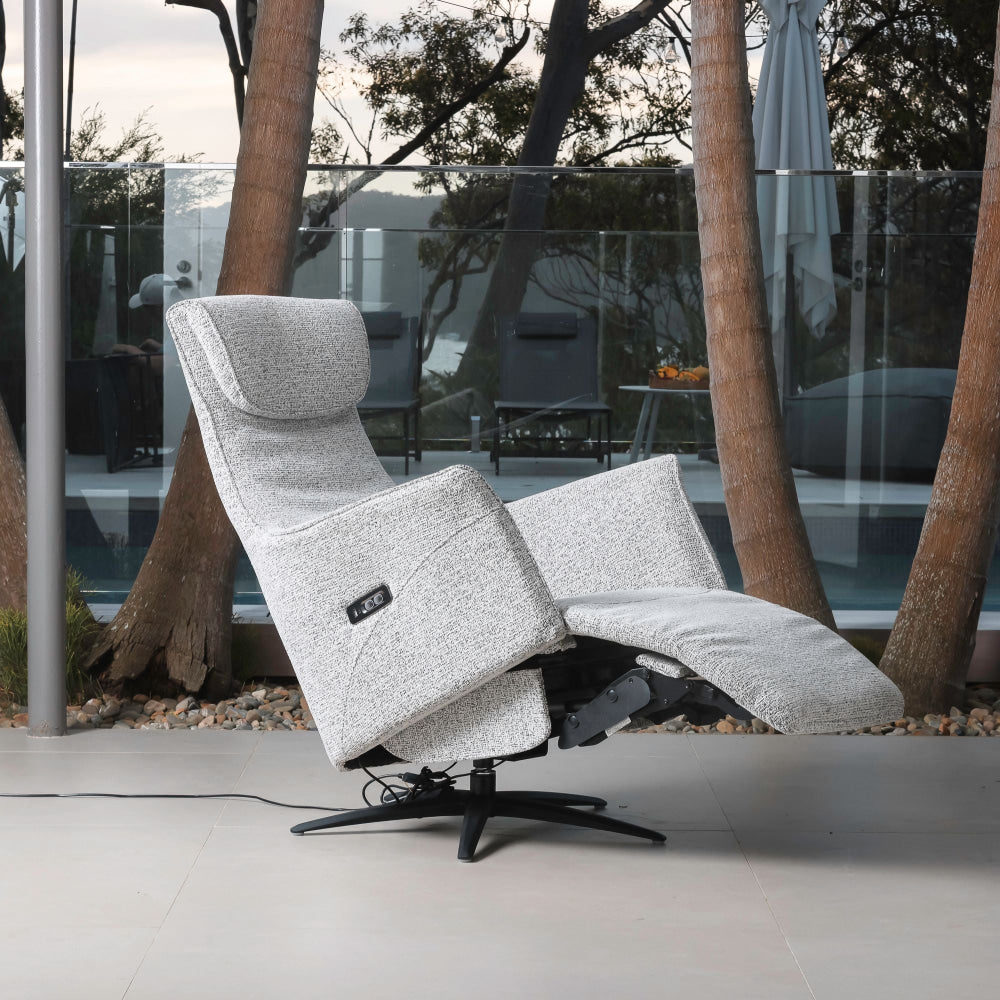 Momentous Living - Fabric Electric Recliner Relaxing Lounge Accent ...
