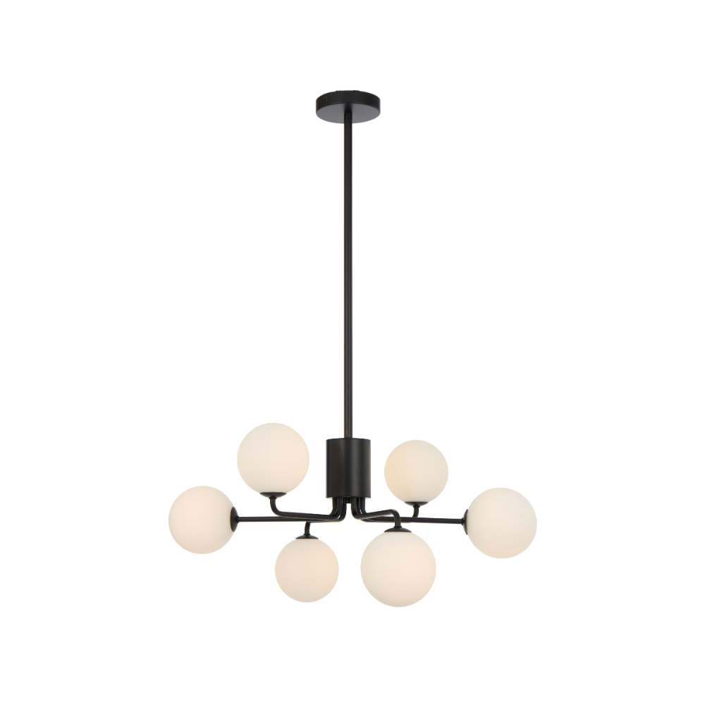 Momentous Living - Felton Modern Pendant Hanging Lamp Light Glass Metal ...