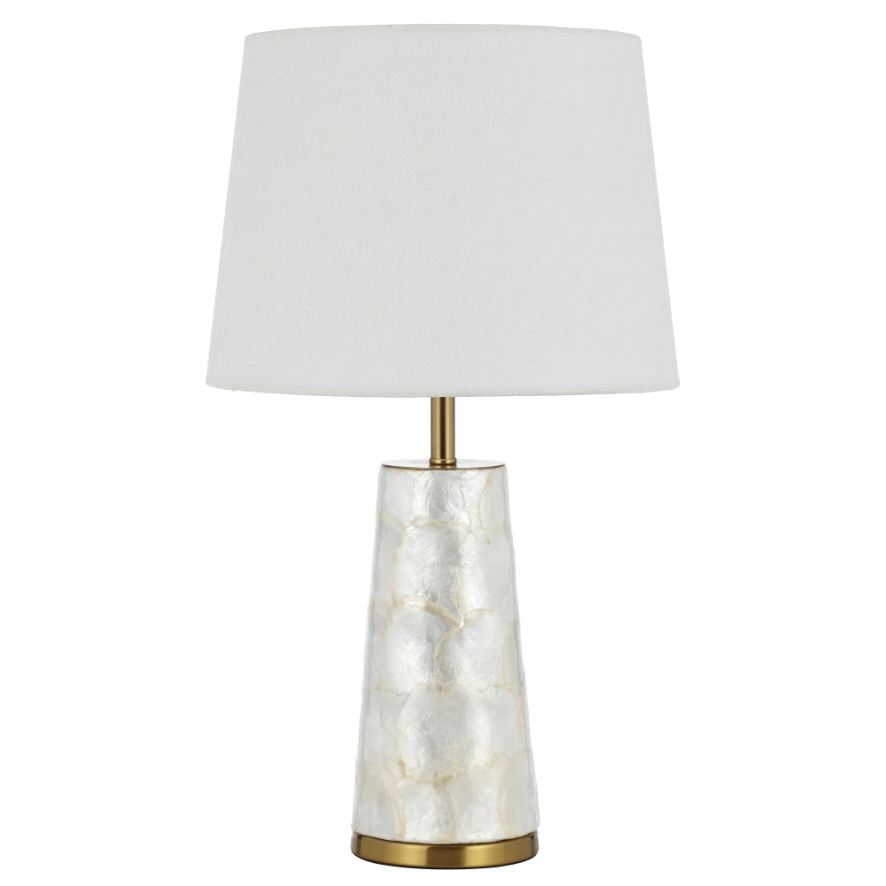 Momentous Living - Fusell Modern Table Desk Lamp Light Capiz Shell ...