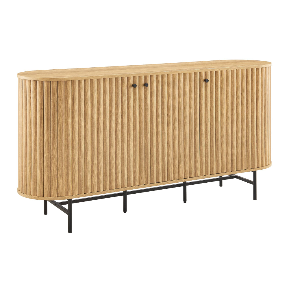 Momentous Living - Gable Buffet Unit Sideboard Storage Cabinet 3-Doors ...