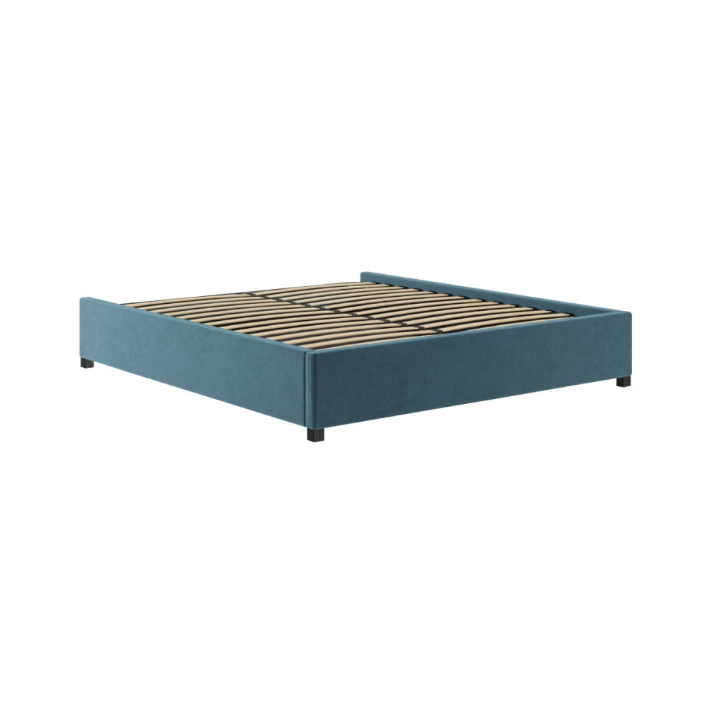 Momentous Living - Gaslift Bed Frame Peacock Teal King Bed Frame Bed Frames