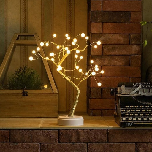 Momentous Living - Gominimo Bonsai Lighted Tree Desk Lamp Wood Table ...