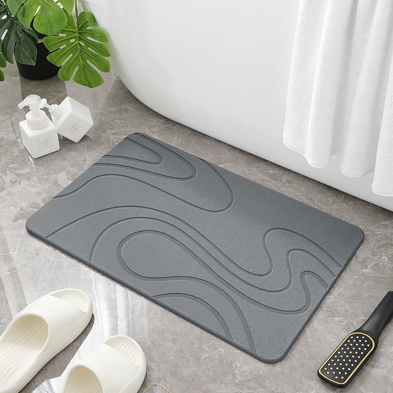 Momentous Living - Hard Diatomite Bath Mat (Flow) 60x39CM Quick ...