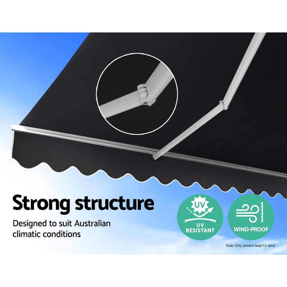 Momentous Living - Instahut Folding Arm Awning Outdoor Awning Canopy ...