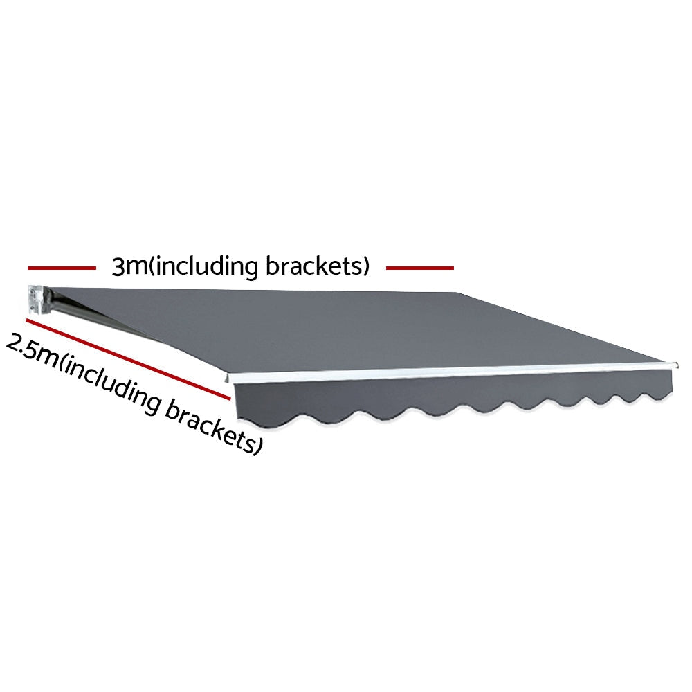 Momentous Living - Instahut Folding Arm Awning Outdoor Awning ...
