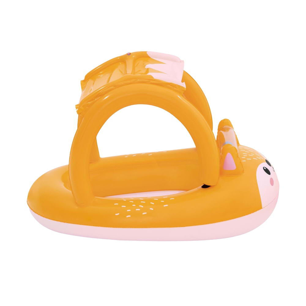 Momentous Living - Kids Inflatable Fox Swim Float Floating Seat Canopy ...