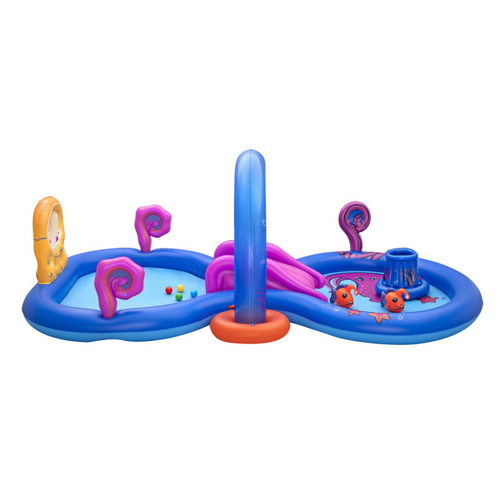 Momentous Living - Kids Inflatable Play Splash Pool with Slide Ball ...