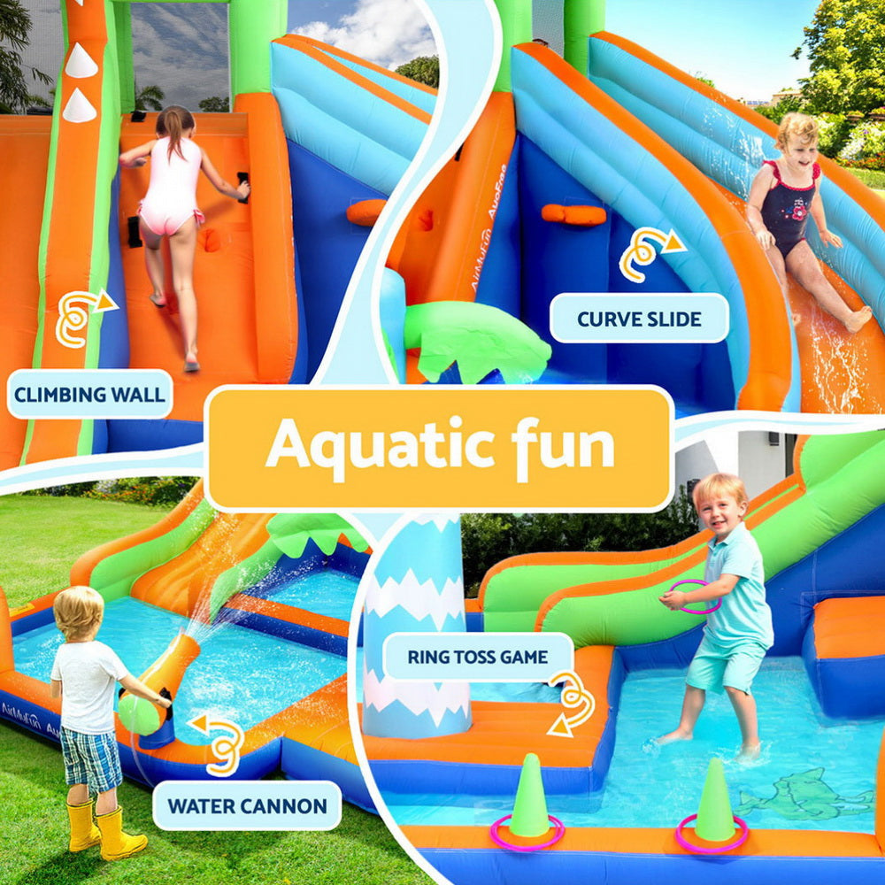 Momentous Living - Kids Inflatable Pool Water Double Slide Park Jumping ...