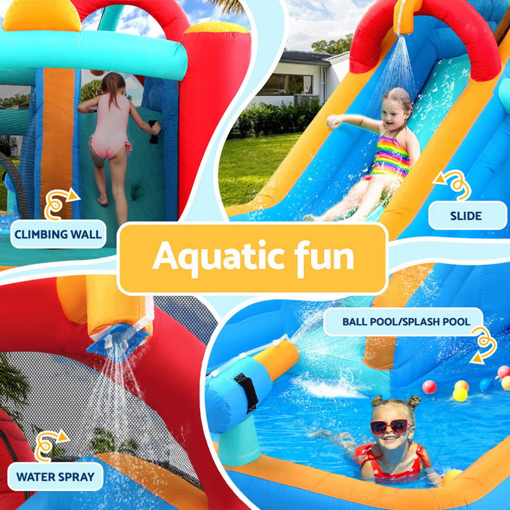 Momentous Living - Kids Inflatable Water Slide Splash Pool Park Jumping ...