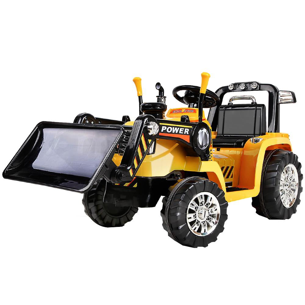 Momentous Living - Kids Ride On Bulldozer Digger Electric Car Yellow ...