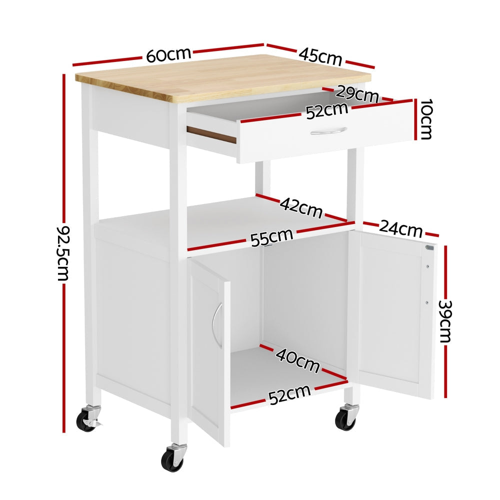 Momentous Living - Kitchen Island Trolley Rolling Serving Cart Storage ...