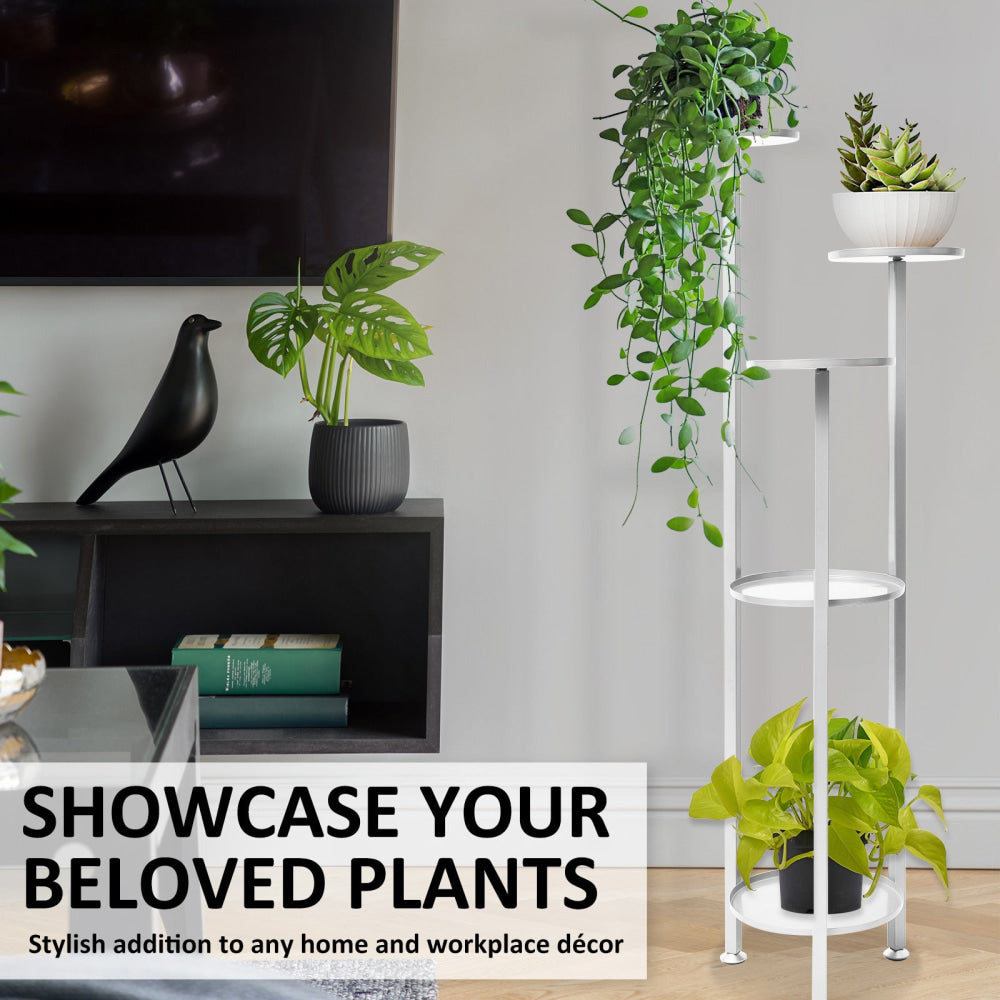 Momentous Living - La Bella 2 Set 122cm White Plant Stand Planter Shelf ...