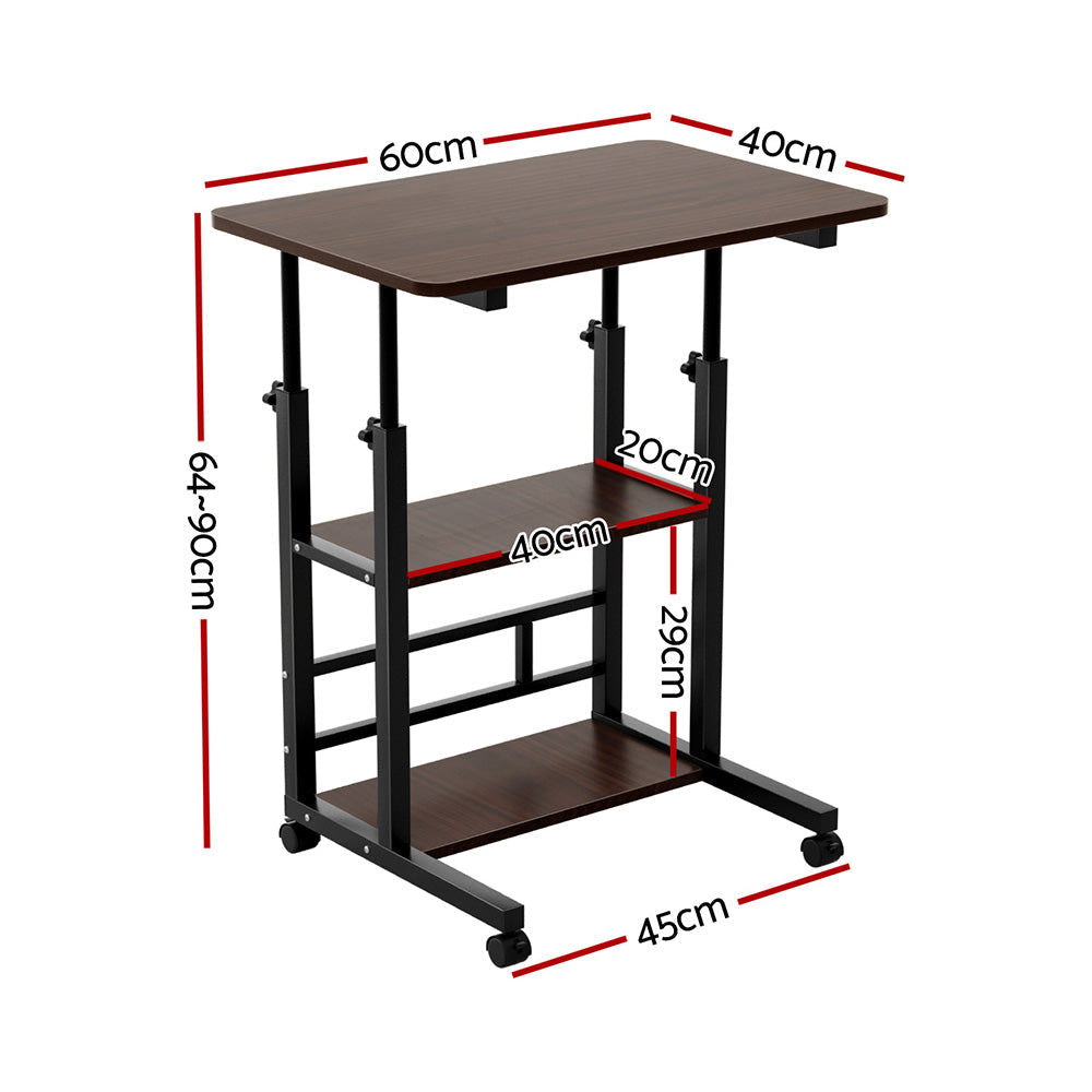 Momentous Living - Laptop Desk Height Adjustable Mobile Workstation ...