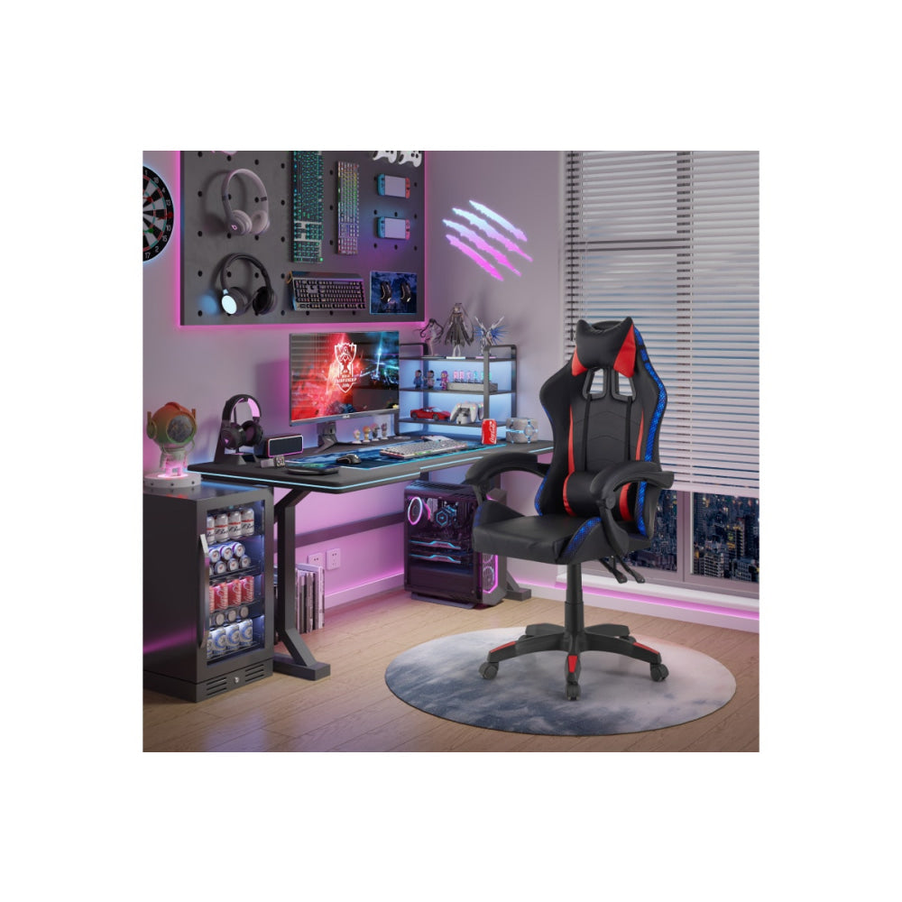 Momentous Living - LED Gaming Computer Working Task Office Chair Black ...