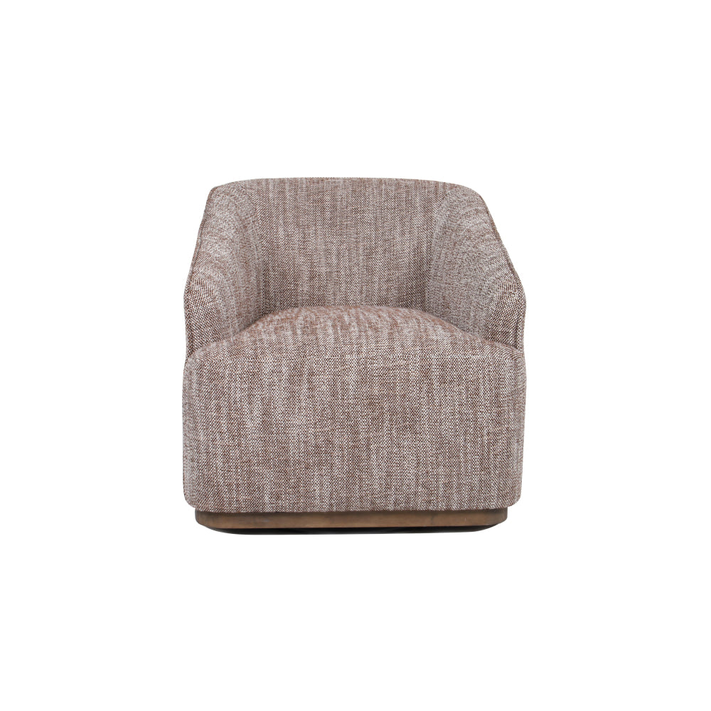 Momentous Living - Leode Textured Fabric Swivel Lounge Occasional ...