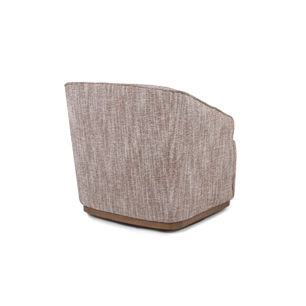 Momentous Living - Leode Textured Fabric Swivel Lounge Occasional ...