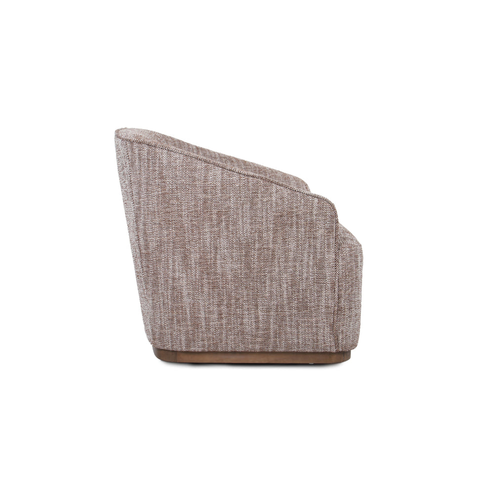 Momentous Living - Leode Textured Fabric Swivel Lounge Occasional ...