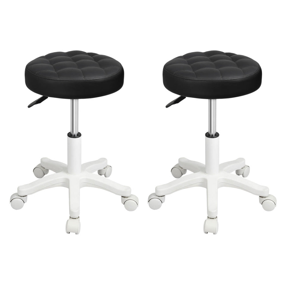 Momentous Living - Levede 2x Rolling Bar Stool Swivel Salon SPA Chair ...