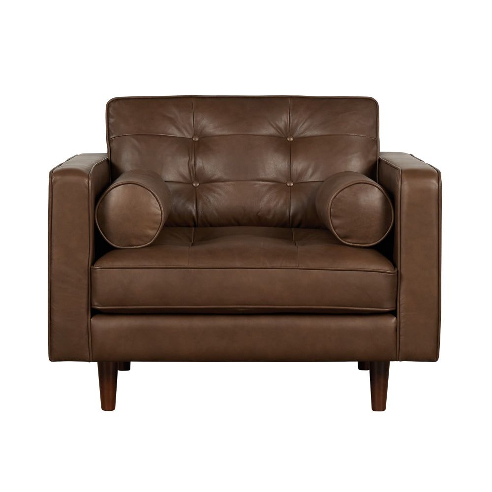 Momentous Living - Lexington Leather 1-Seater Sofa Lounge Relaxing ...