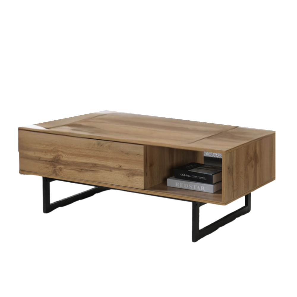 Momentous Living - Logen Open Shelf Rectangular Tea Coffee Table 1 ...