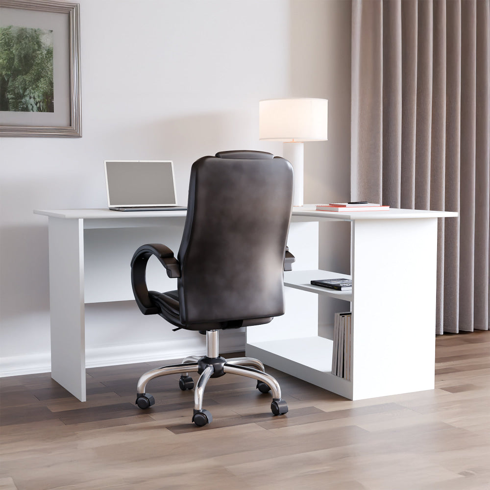 Momentous Living - Marias Wooden L-Shape Corner Study Office Computer ...