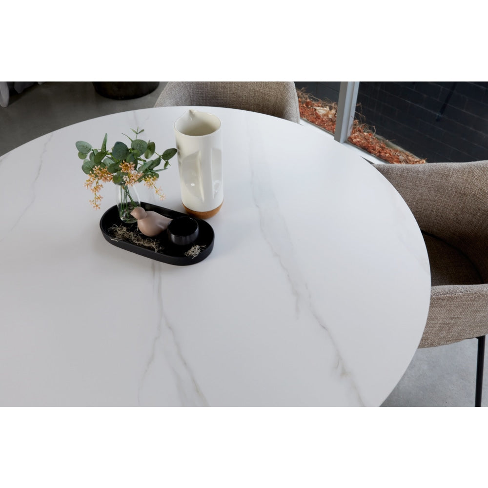 Momentous Living - Mattia Modern Wooden Ceramic Round Kitchen Dining ...