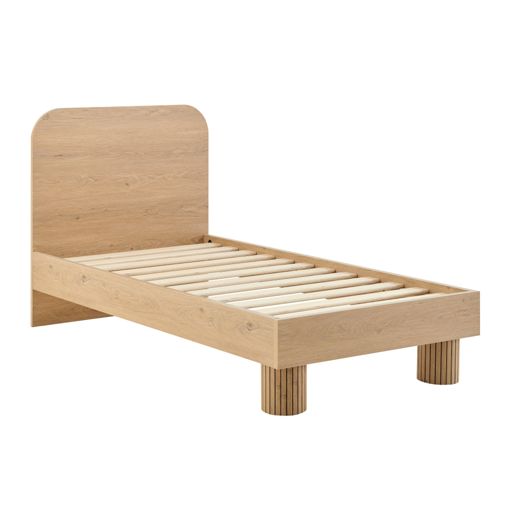Momentous Living - Mayim Scandinavian Woodgrain Bed Frame With ...